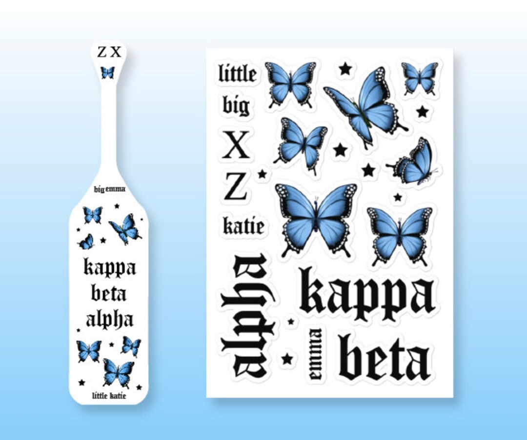 PADDLE STICKERS Customizable for Sorority Big Little Reveal | Sorority ...