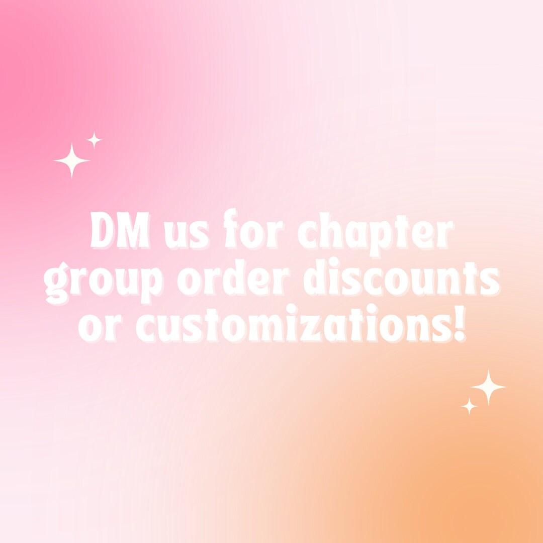 PADDLE STICKERS Customizable for Sorority Big Little Reveal Sorority ...