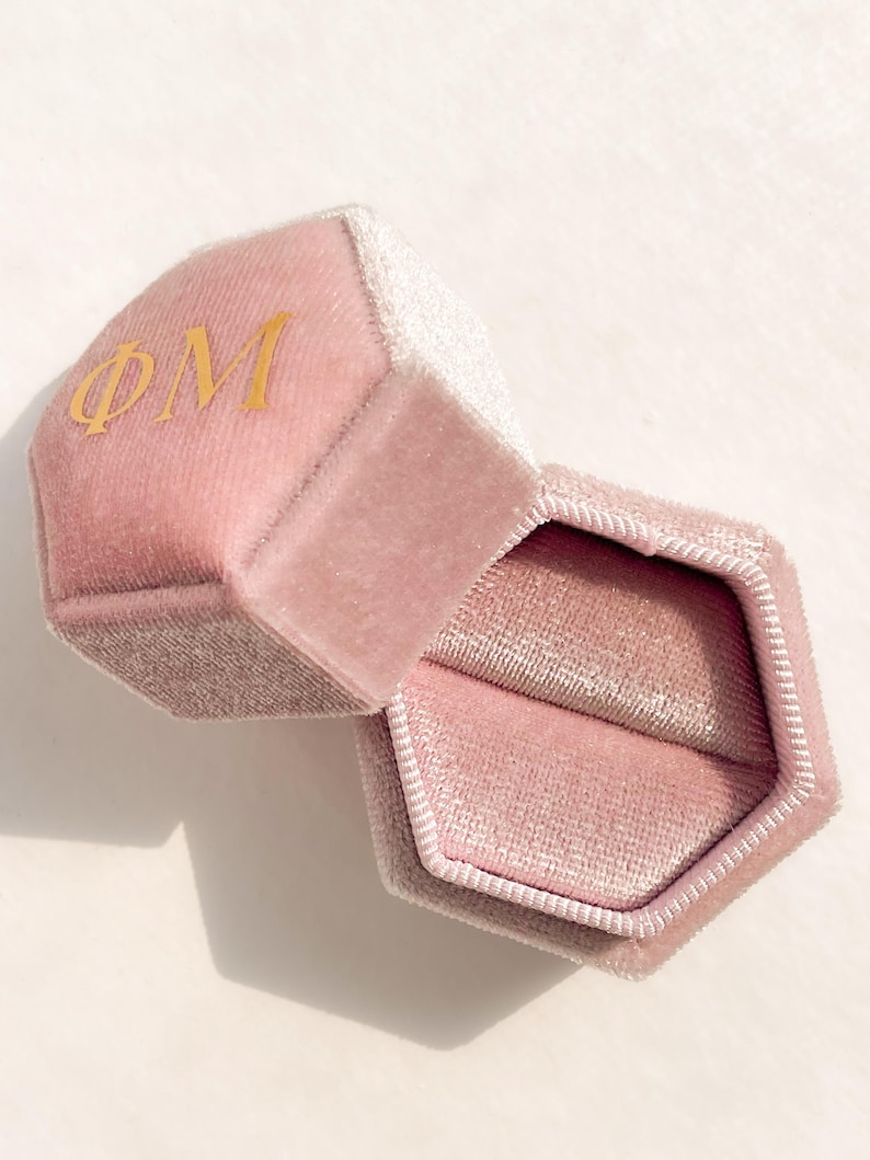 Velvet Badge Box for PHI MU Sorority | Sorority Gift | Initiation Gift ...