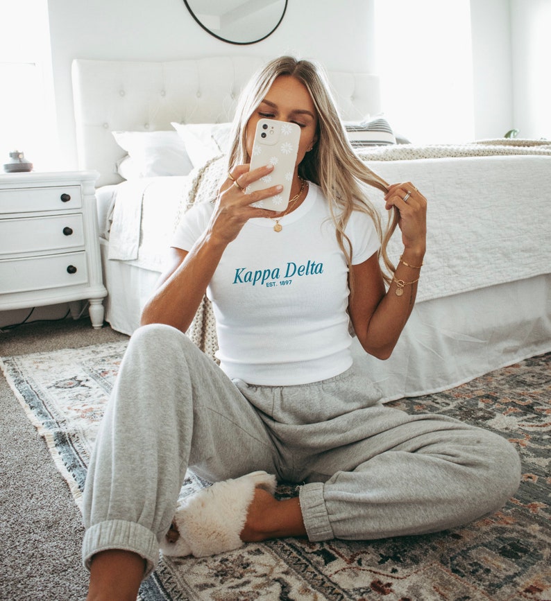 Kappa Delta Baby Tee, Sorority Merch, Big Little Gift, Greek Apparel ...