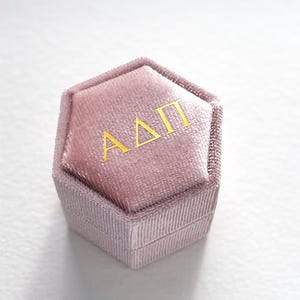 Velvet Badge Box for ALPHA DELTA PI Sorority | Adpi Sorority Gift ...