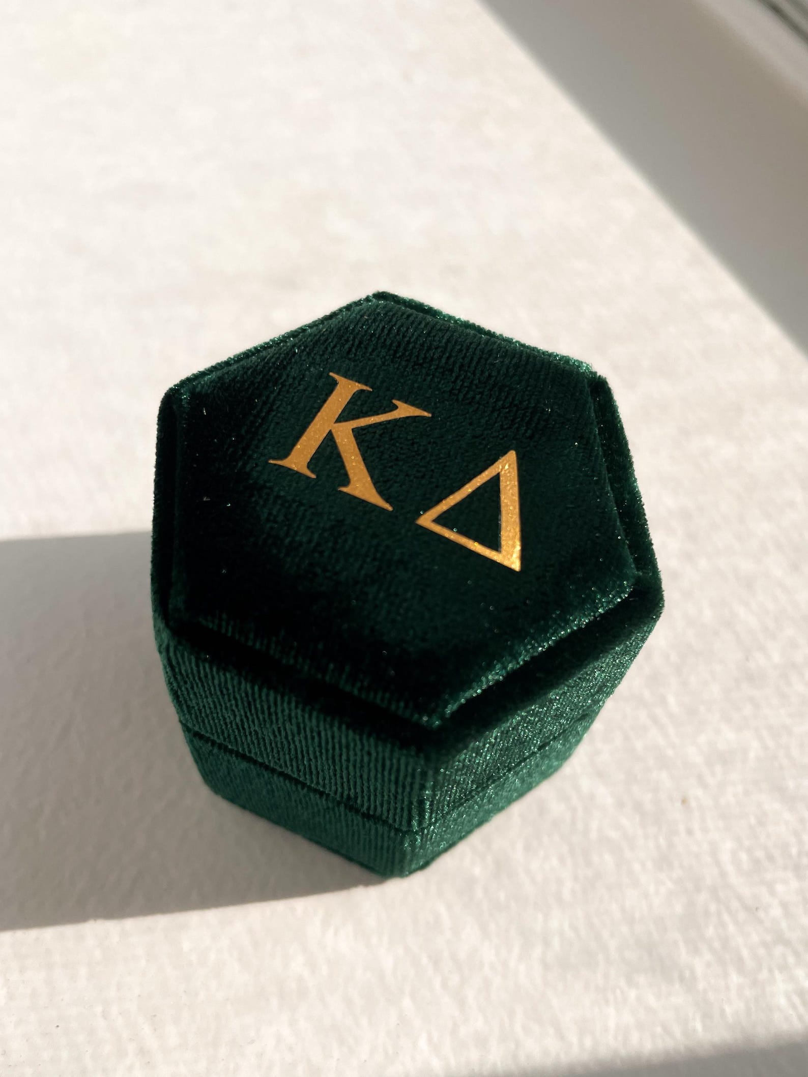 Velvet Badge Box for KAPPA DELTA Sorority | Kaydee Sorority Gift ...