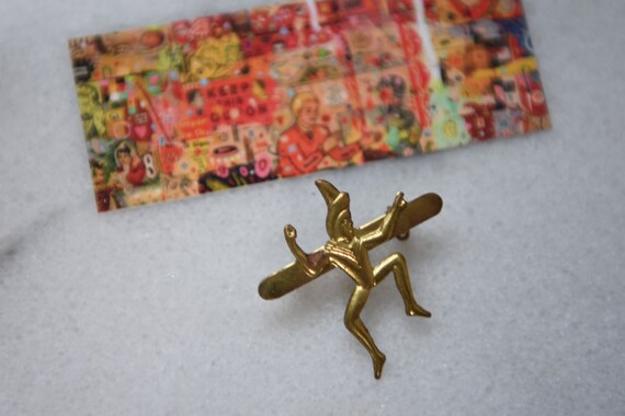 Brownie Pixie Pin, 60s, Collectible Pin, Girl Guides - Gem