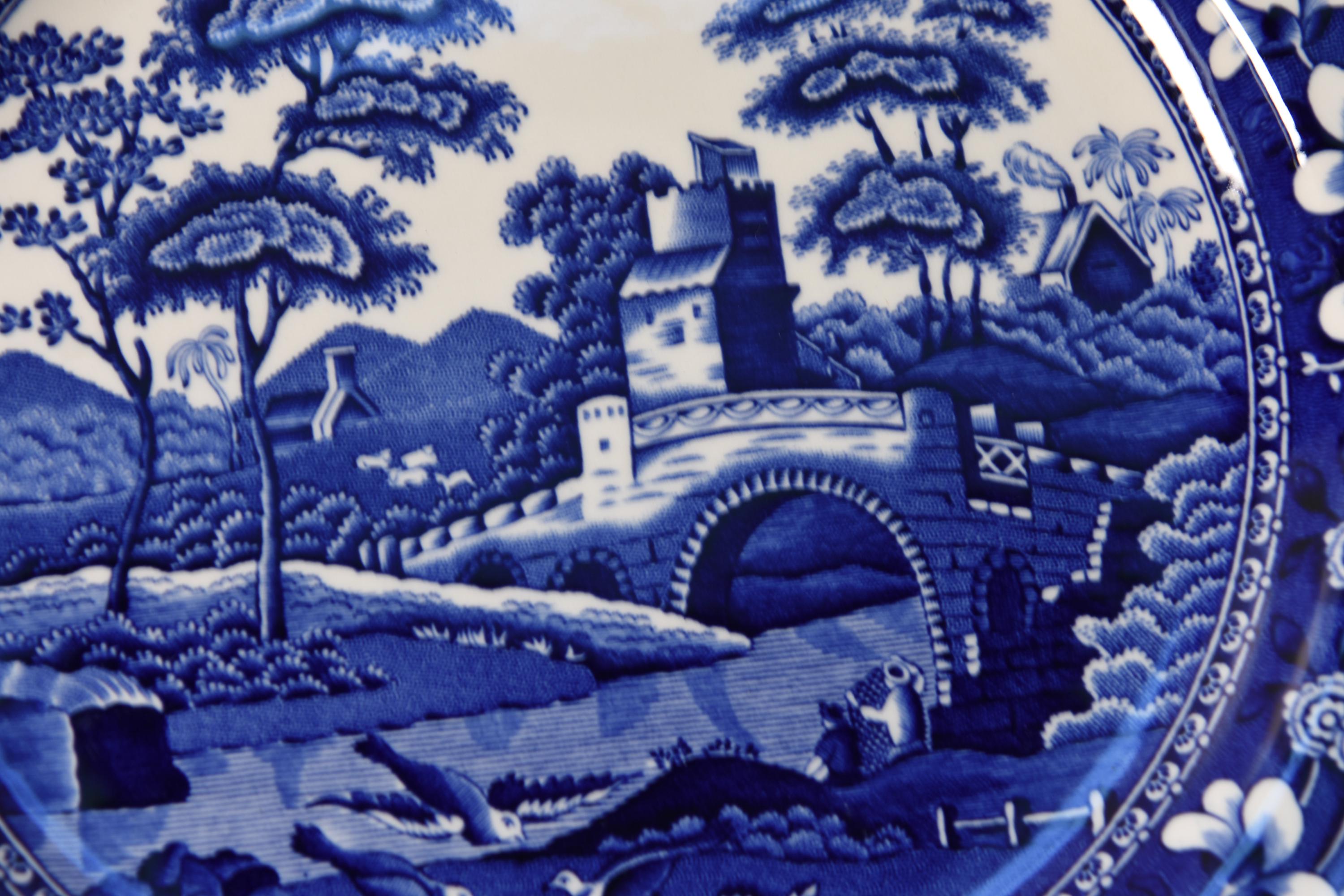 Spode Blue Tower, C.1814Z, 9.5", Decorative Plate - Etsy