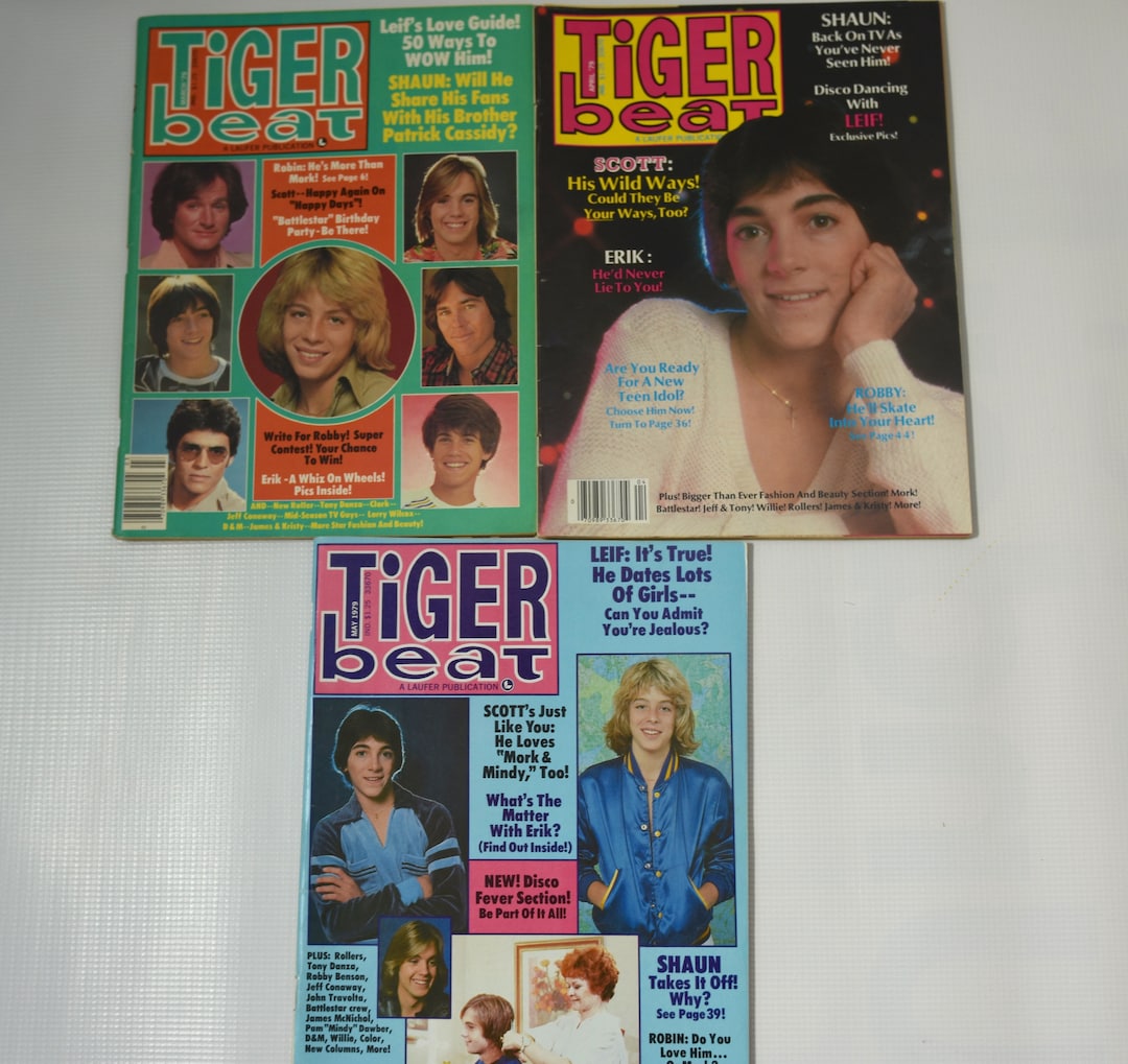 1979 Tiger Beat Magazines, March, April and May Issues - Etsy