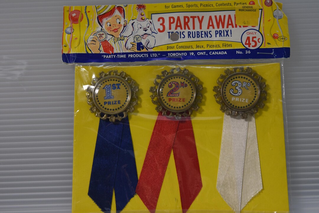 Vintage Birthday Party Prize, 1960's , Party Favours, Awards - Etsy
