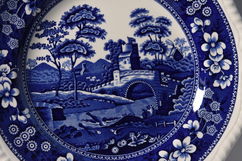 Spode Blue Tower, C.1814Z, 9.5", Decorative Plate - Etsy