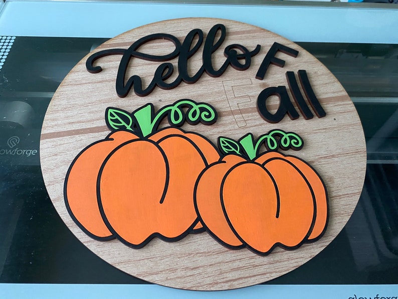 DIY Hello Fall Sign Handmade Hello Fall Laser Engraved - Etsy