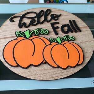 DIY Hello Fall Sign Handmade Hello Fall Laser Engraved - Etsy