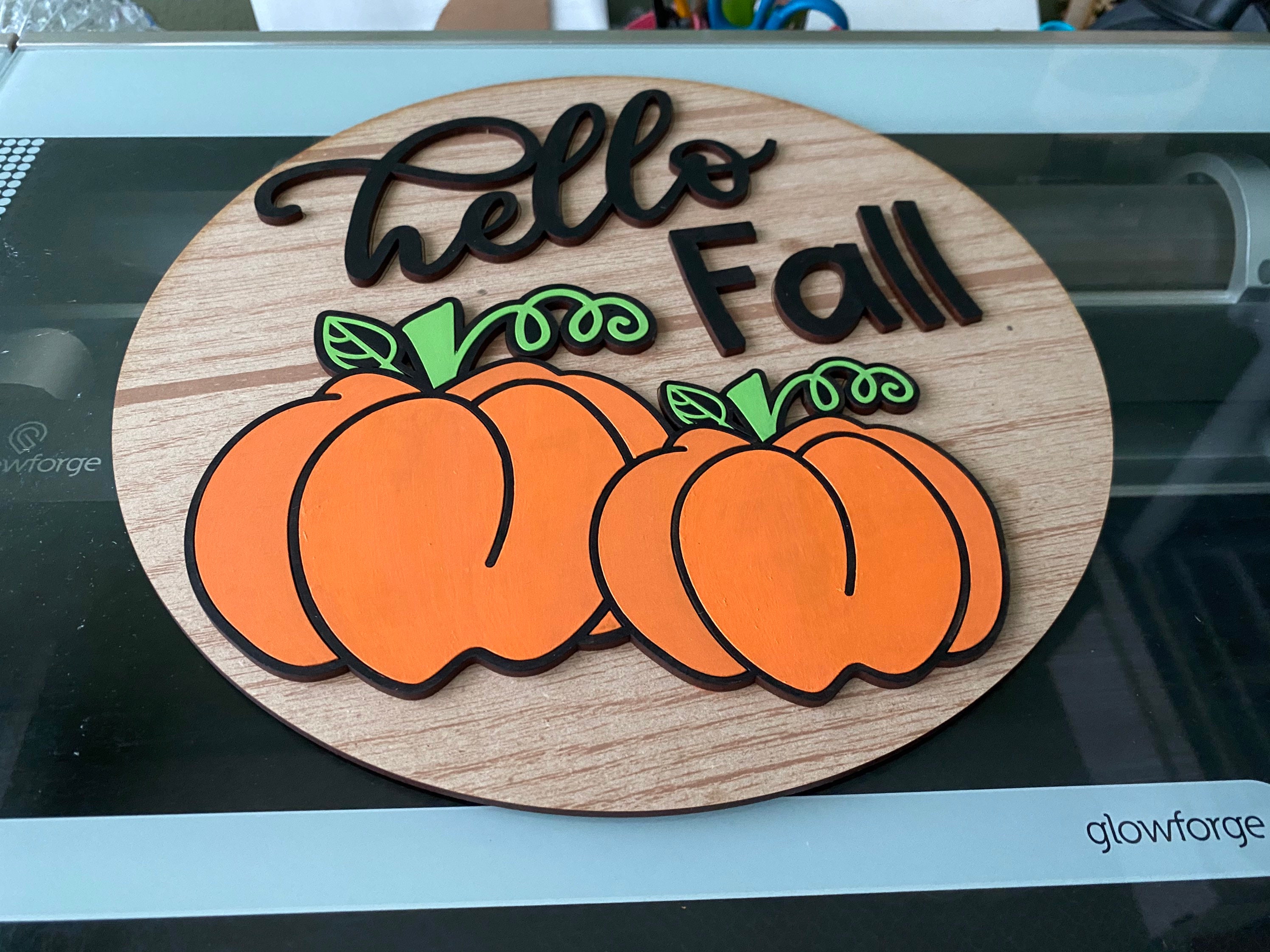 DIY Hello Fall Sign Handmade Hello Fall Laser Engraved - Etsy