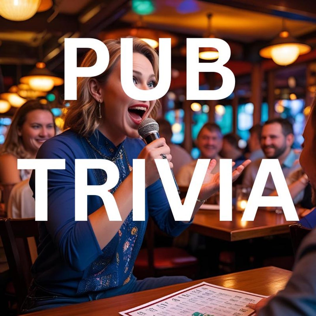 Pub Trivia #001 General Knowledge Bar Trivia - Etsy