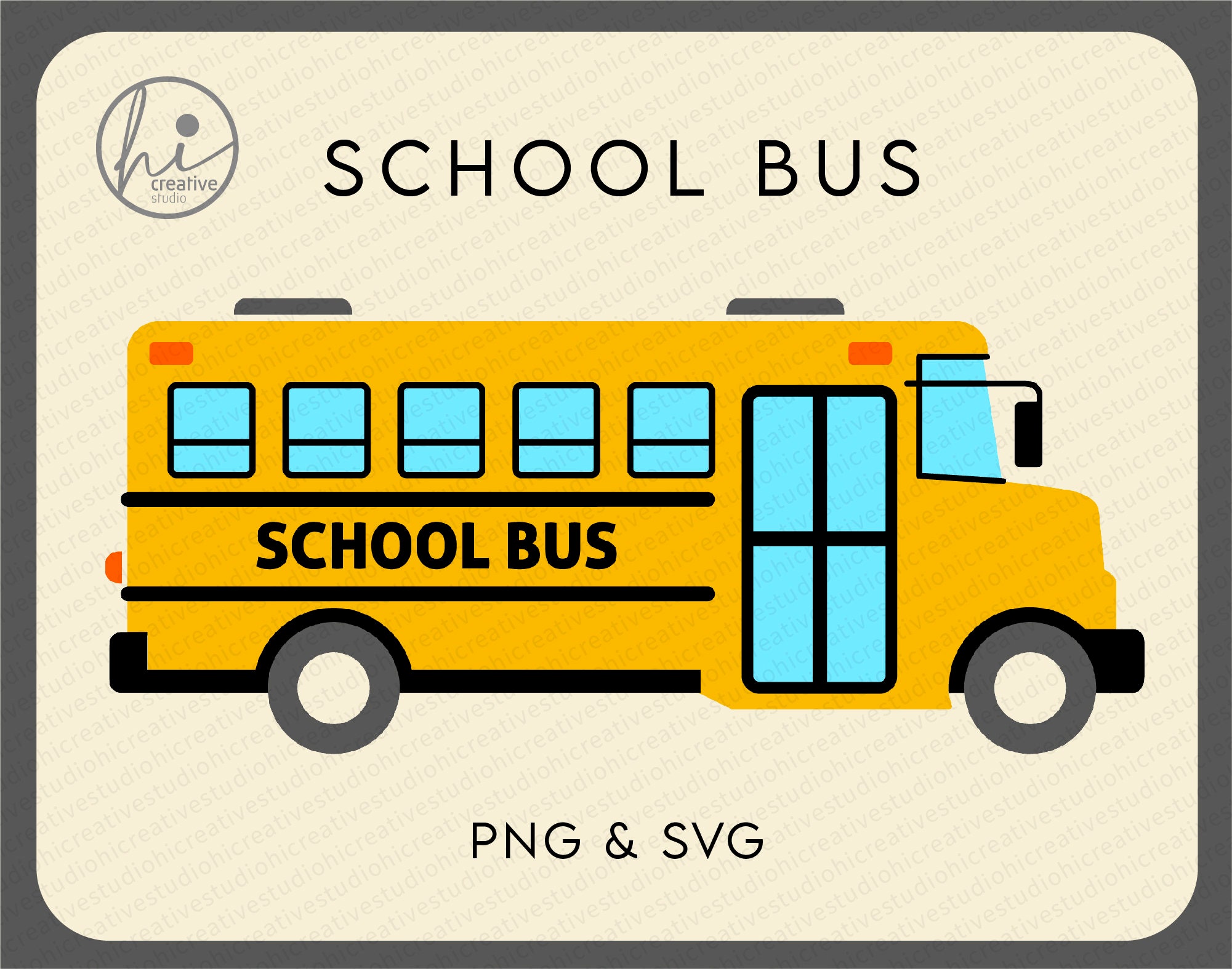 Schools Bus Clipart PNG Images, Cute School Bus Illustration For Back ...
