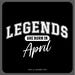 Legends Are Born in April Svg Png, Distressed Birthday King Png, April ...