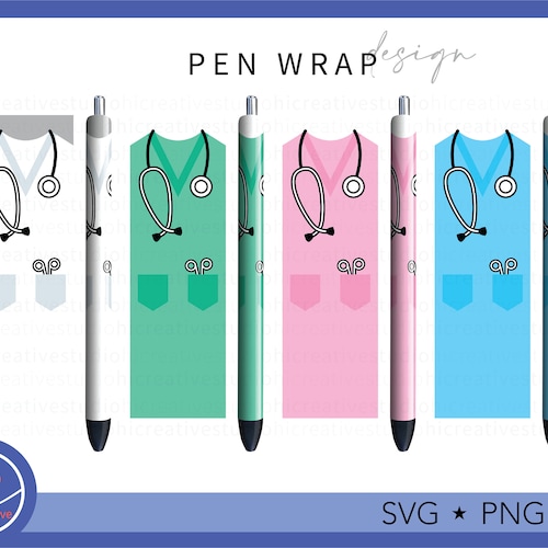 Nurse Doctor Pen Wrap Hospital Medical Equipment Pattern Full - Etsy