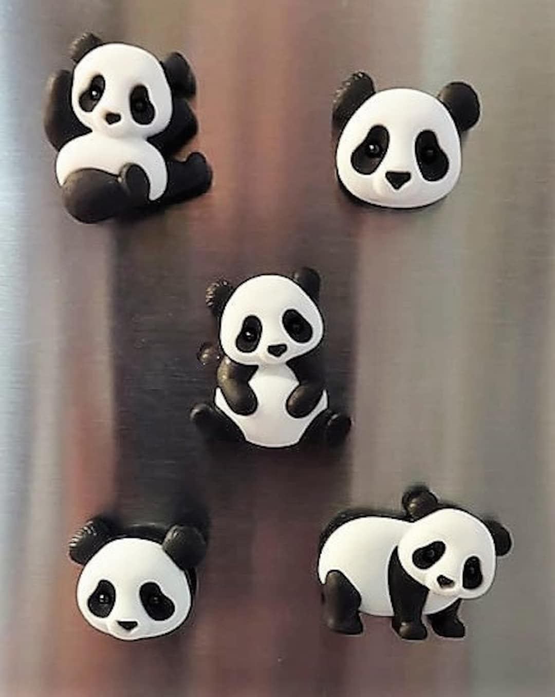 Panda Magnet 5 Piece Set, Refrigerator Magnets, Refrigerator Magnets ...