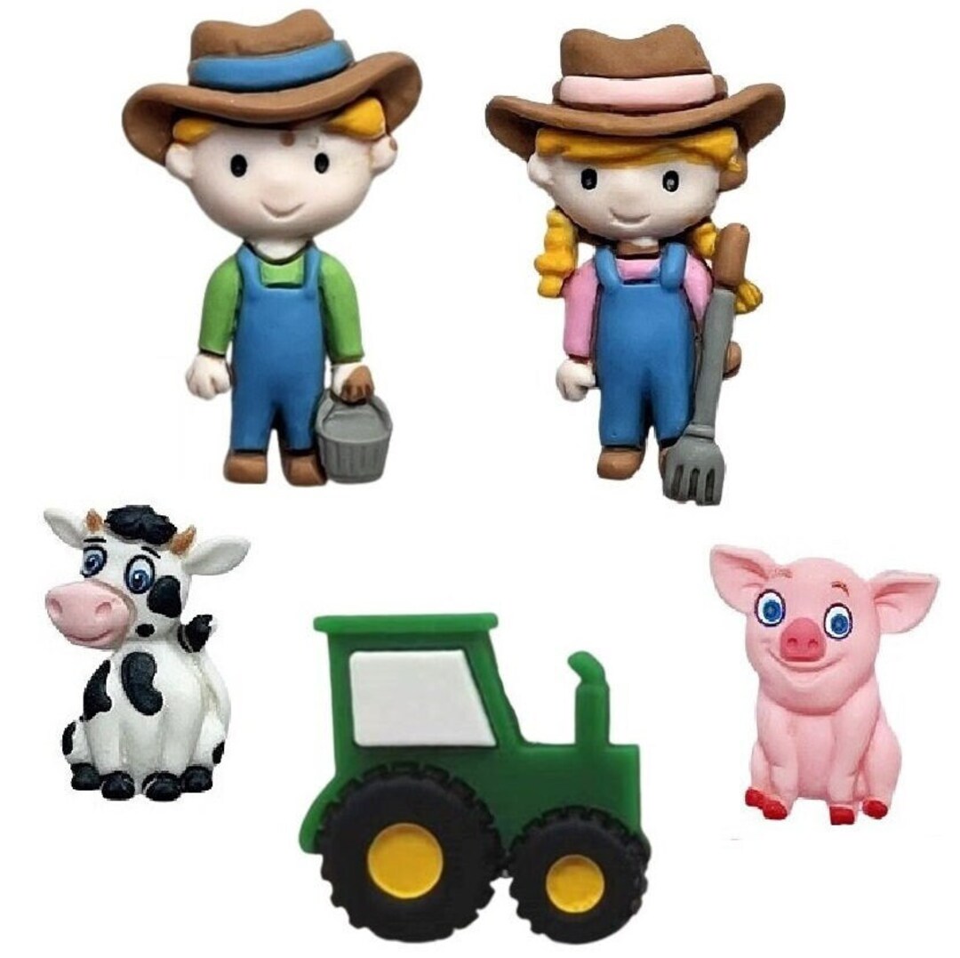 Farm Magnet 5 Piece Set, Refrigerator Magnets, Refrigerator Magnets Set ...
