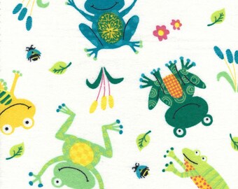 Flannel Frog Fabric - Etsy