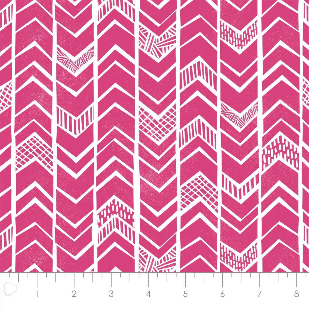 Pink Chevron Quilting Fabric by Camelot - 100% Cotton - 1/2 YD CUTS - Etsy