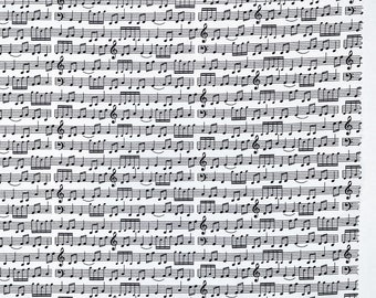 Large Scale Music Notes Fabric Large Scale Sheet Music by ...