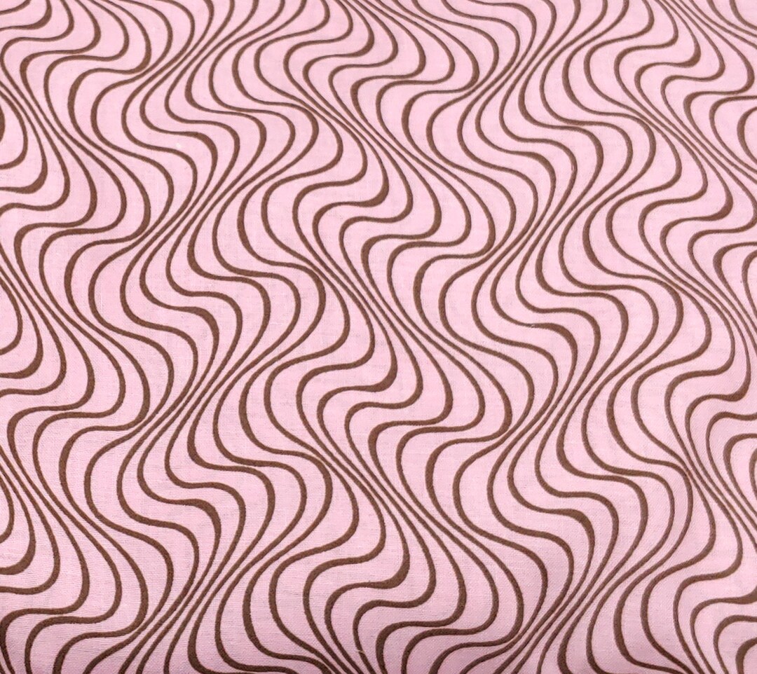 Squiggly Lines on Pink Quilting Fabric - 100% Cotton - 1/2 YD CUTS - Etsy