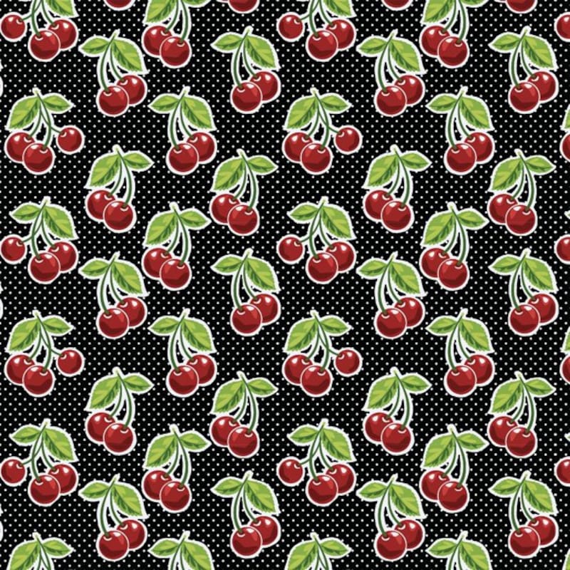 Cherry Fabric - Etsy