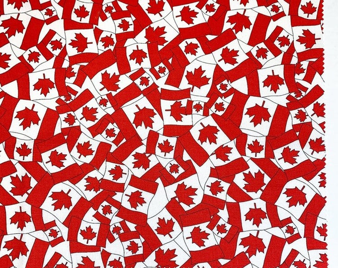 Canadian Flag Fabric - Canadian Flag by Thinlinetextiles - Canadian ...