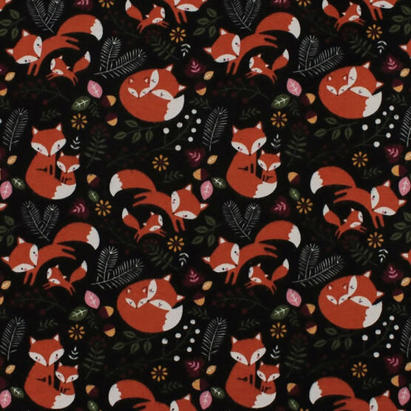 Fox Print Fabric - Etsy
