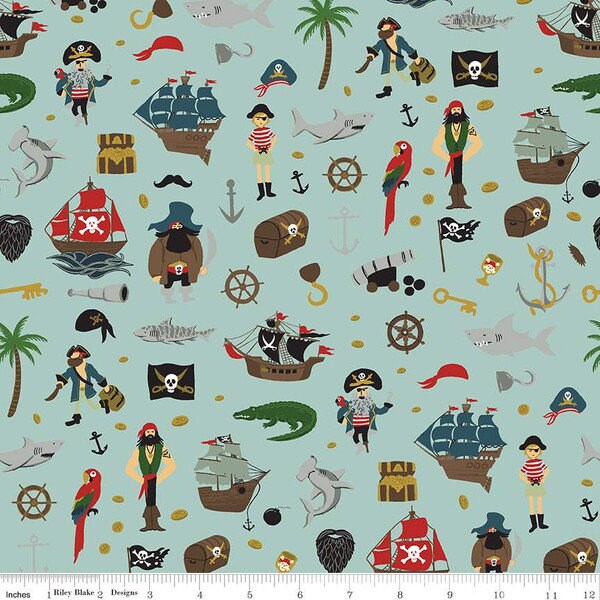 Pirate Fabric - Etsy