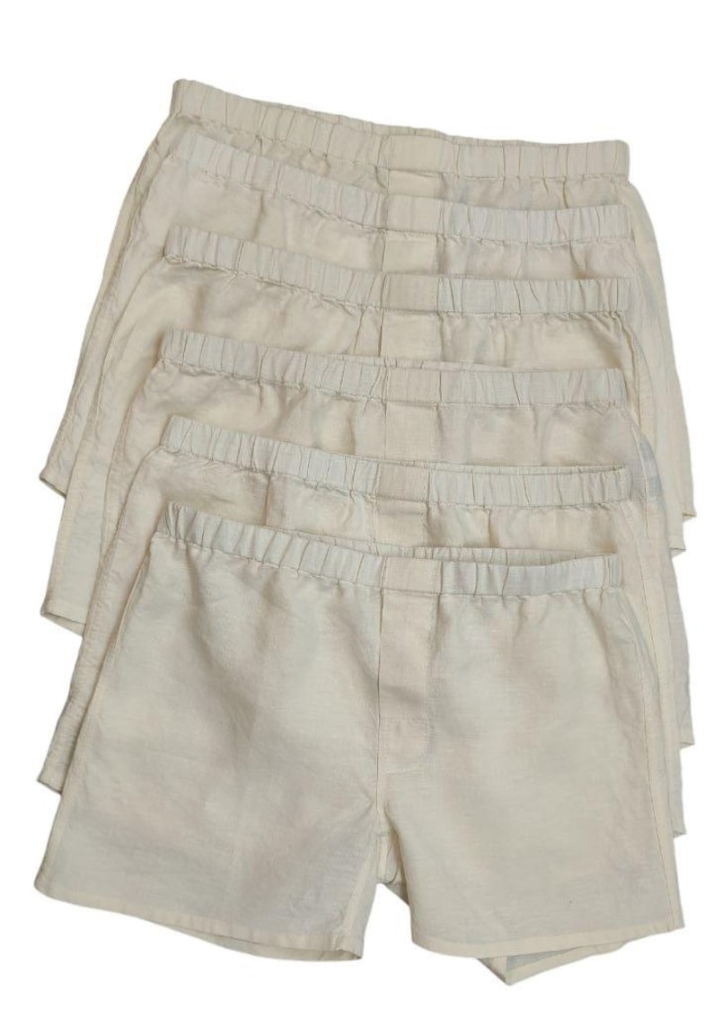 Linen Boxers Bundle for Men (x6) White Color, Small Size - Etsy