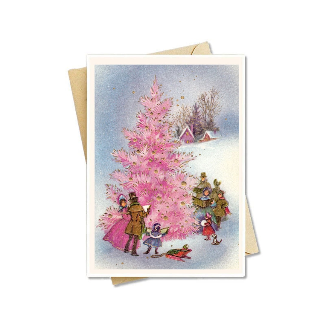 Vintage Style Christmas Cards Old 1920s Pack of 8, 12 or 25 Repurposed ...
