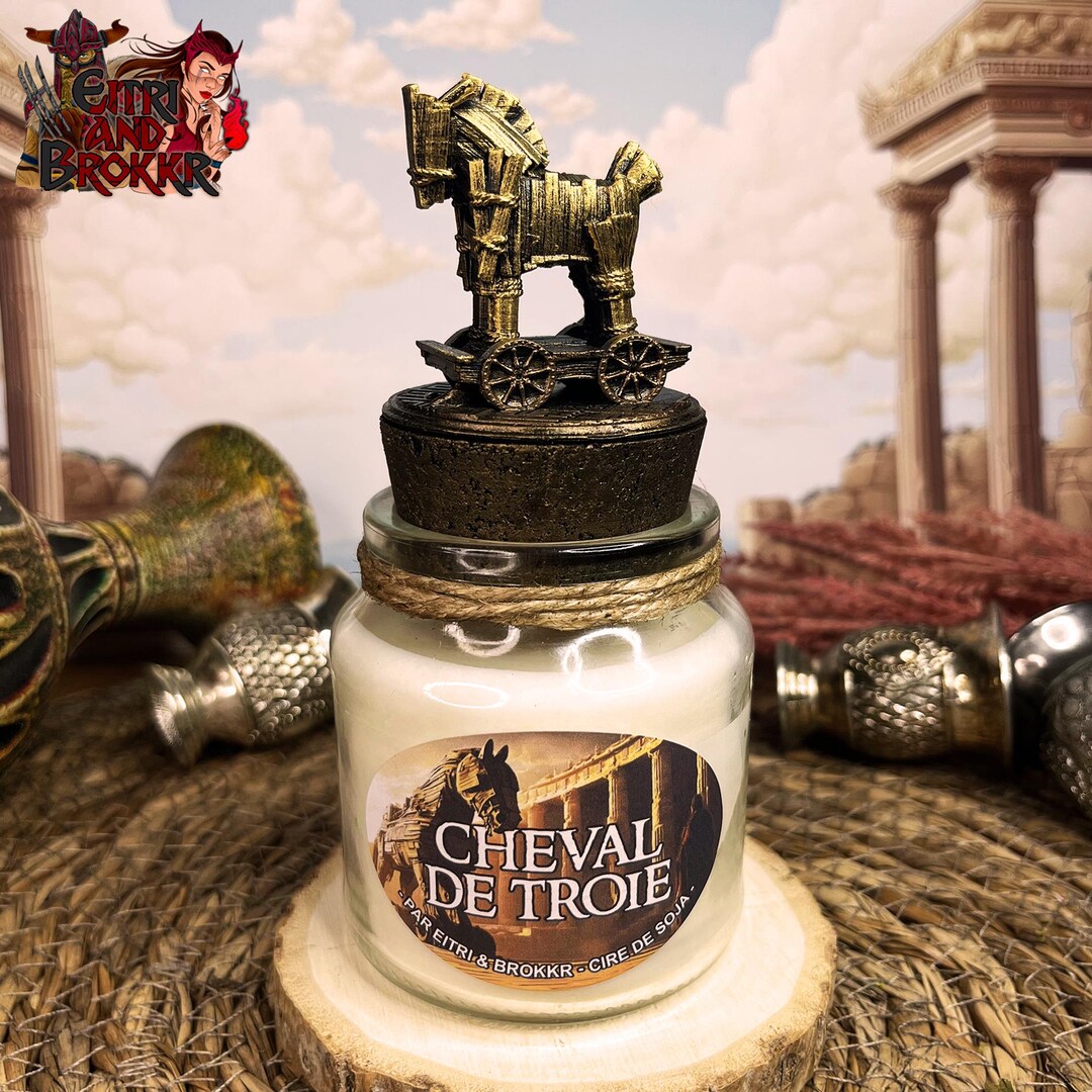 "trojan Horse" Candle – Greek Mythology, Antique Decoration, Handmade ...