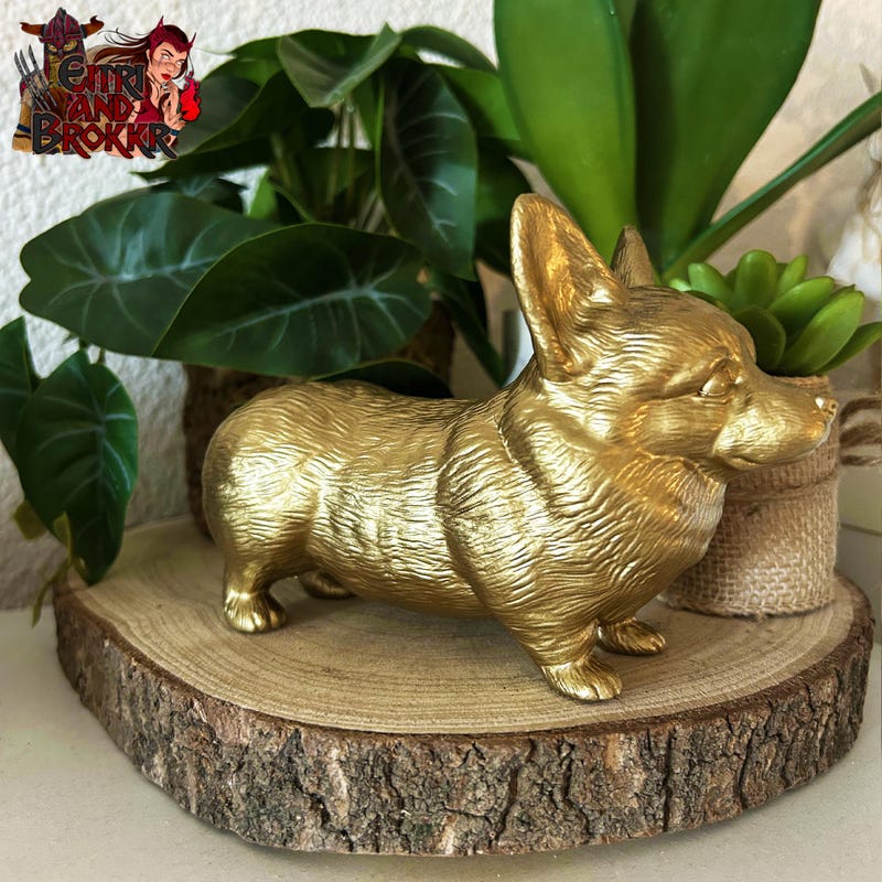Corgi Statue - Etsy