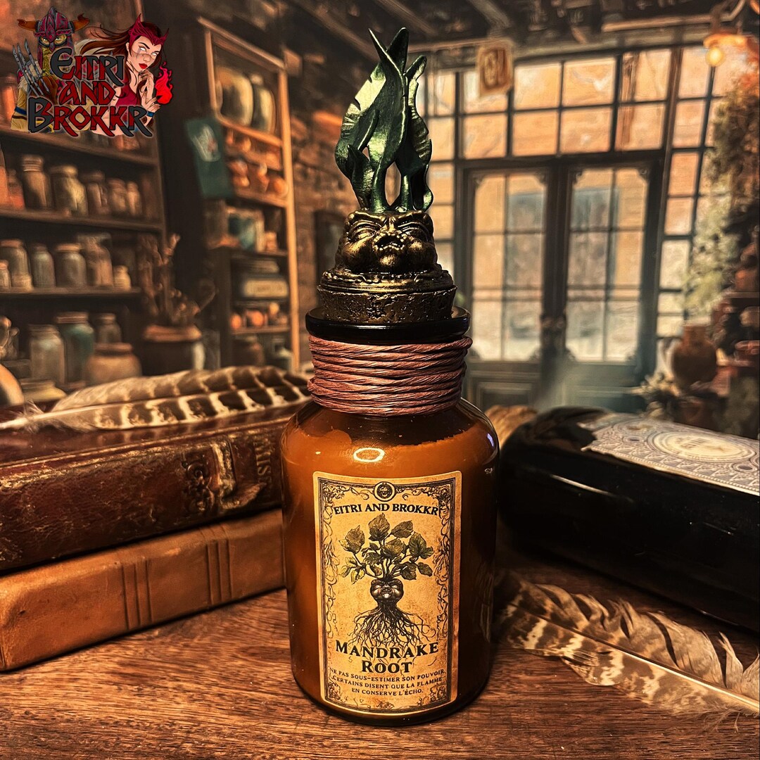 "mandrake Root - Spirit of the Mandrake" Candle - Magical Plant ...
