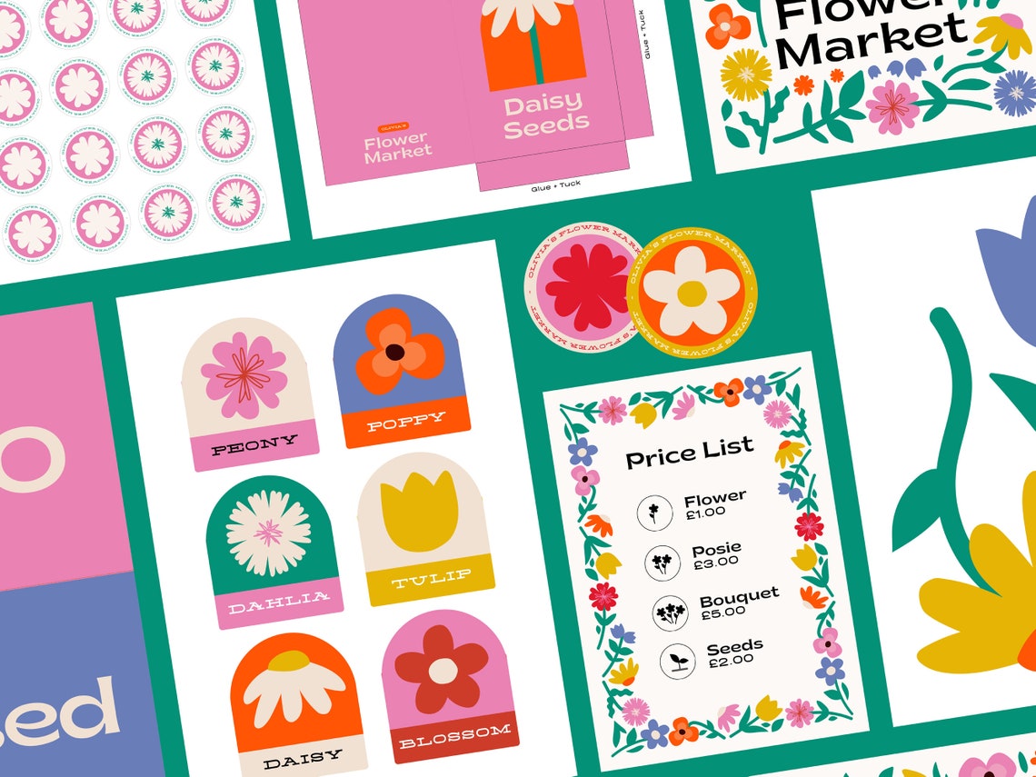 Flower Market Pretend Play Printables | Children’s Flower Shop Dramatic ...