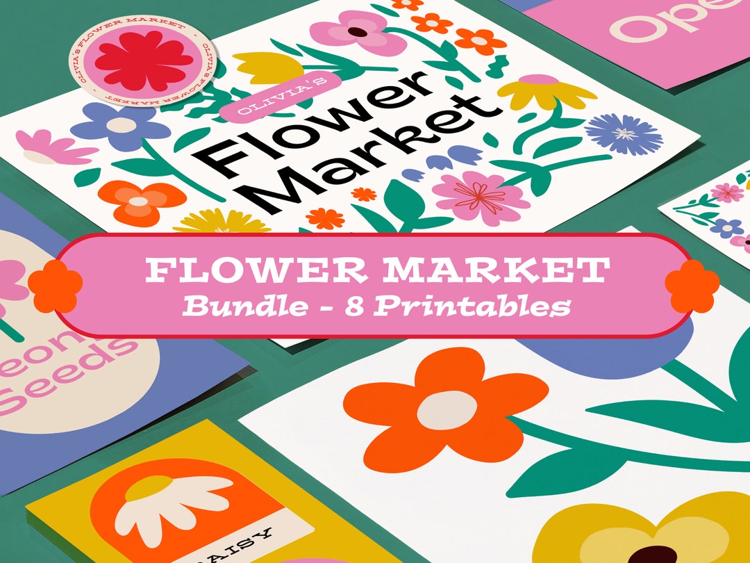 Flower Market Pretend Play Printables | Children’s Flower Shop Dramatic ...