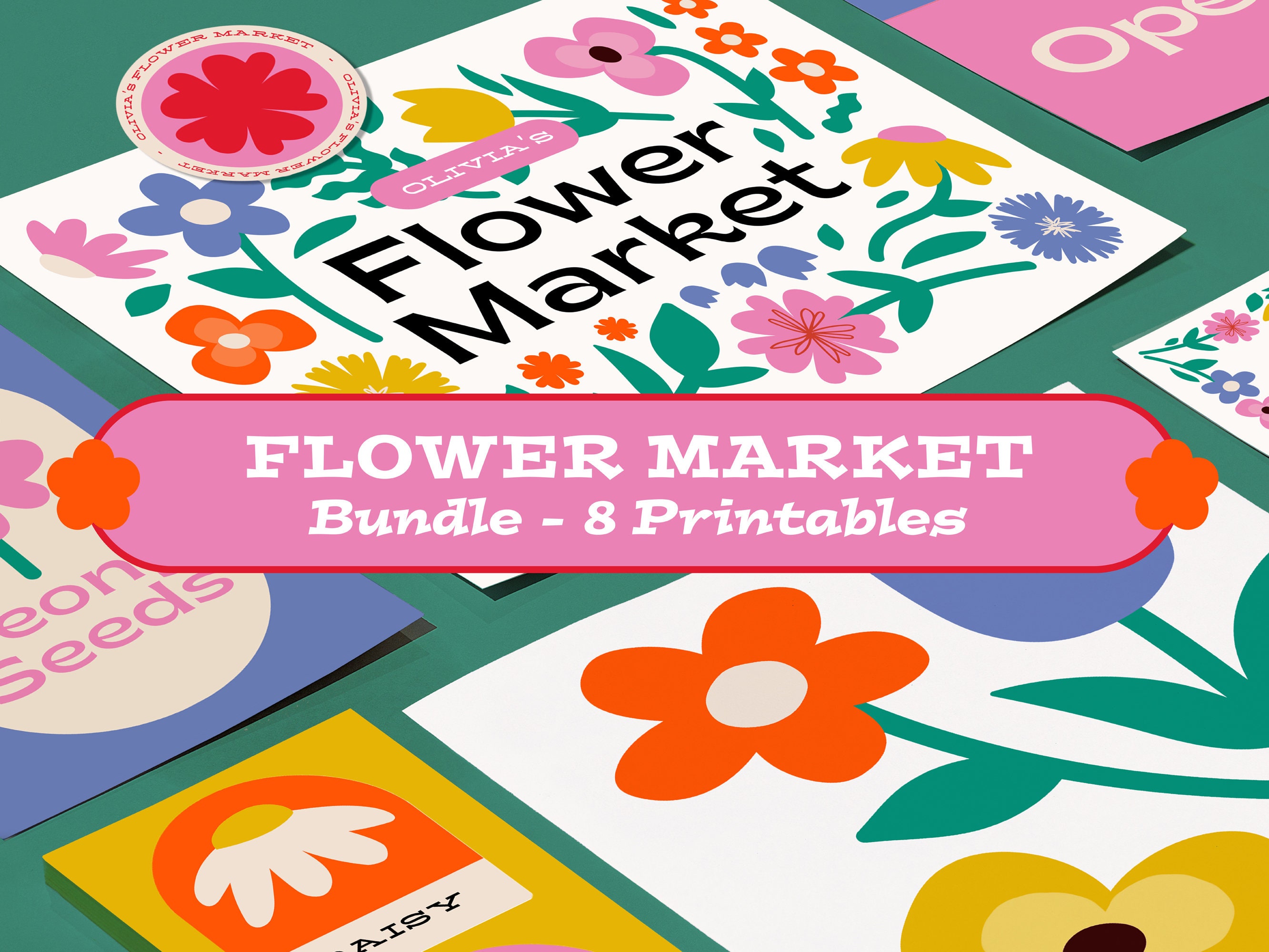 Flower Market Pretend Play Printables | Children’s Flower Shop Dramatic ...