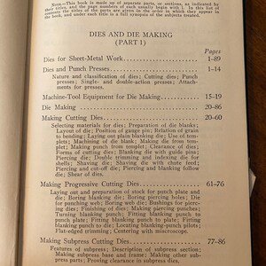 Dies and Die Making Parts 1 - 2 - J Howard Stoops - 1936 - Engineering ...