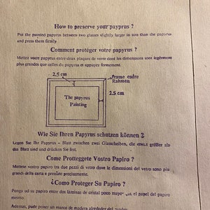 Bes Papyrus Institute Egypt - Egyptian Print on Papyrus Paper - Circle ...