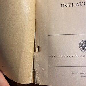 Army Instruction - US Army Field Manual FM21-250 - 1945 - Guide for Ary ...