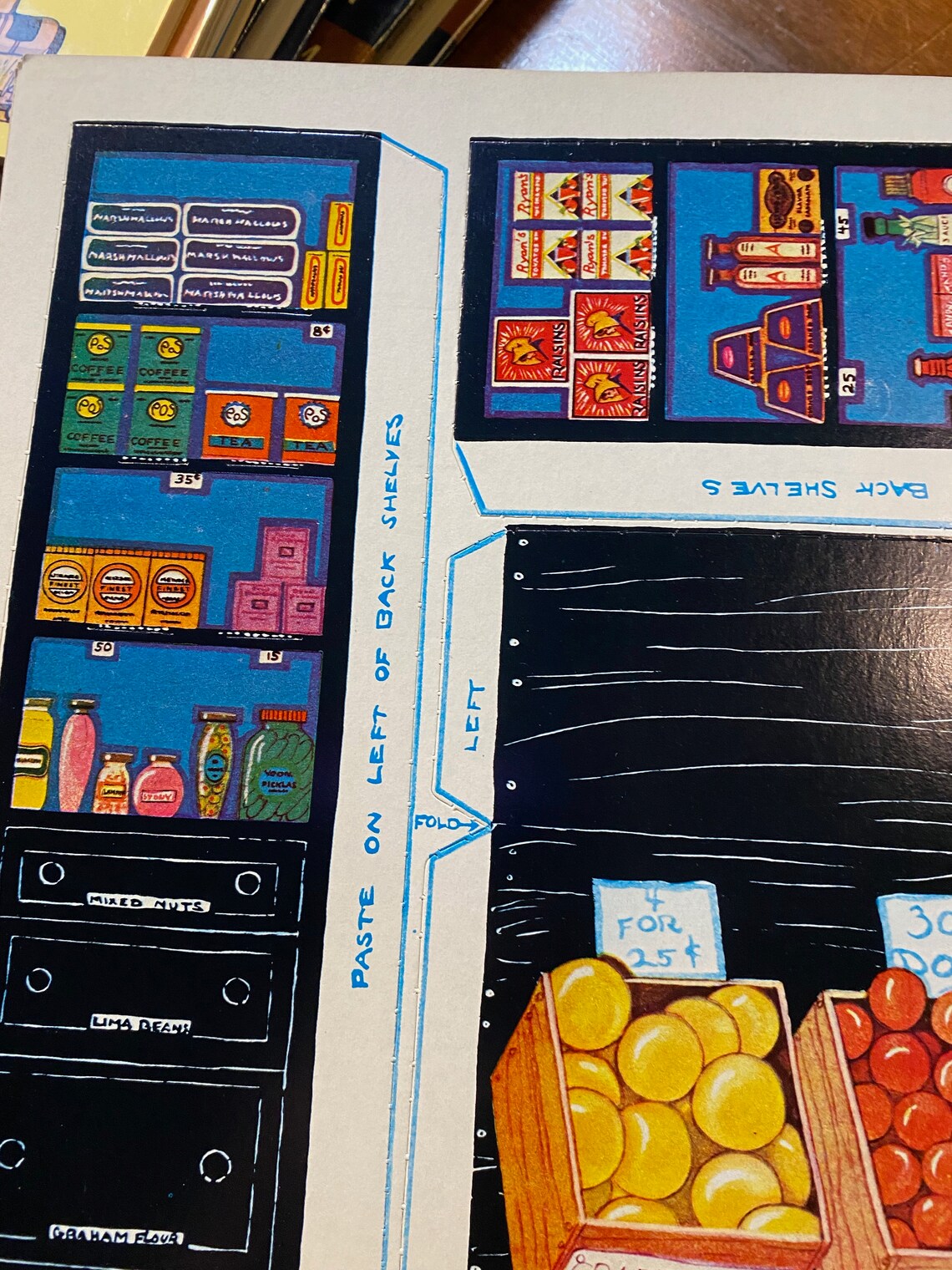 Grocery Store to Set up With Paper Dolls Diorama - Etsy