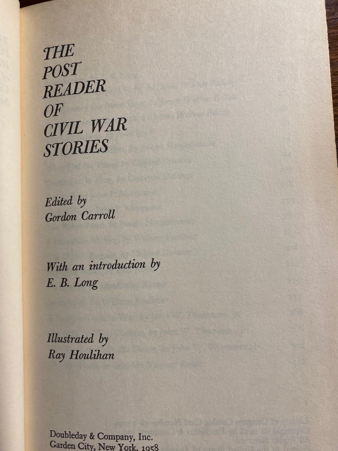 The Post Reader of Civil War Stories - Gordon Carroll - Short Stories ...