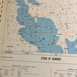 Seasonal Star Charts - Astronomy the Nature Company - 1972 - Discovery ...