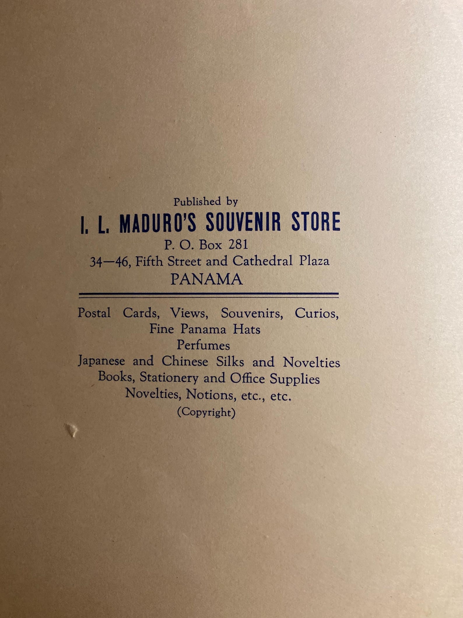 Souvenir of the Panama Canal C1960 - American History - United States ...