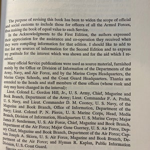 Service Etiquette: Guide for Army, Navy, Marine Corps, Coast Guard, Air ...