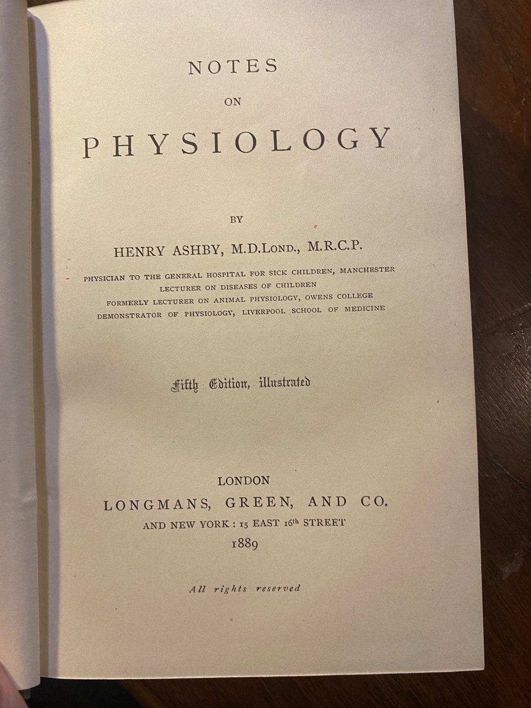 Notes on Physiology Fifth Edition - Henry Ashby - 1889 - How the Body ...