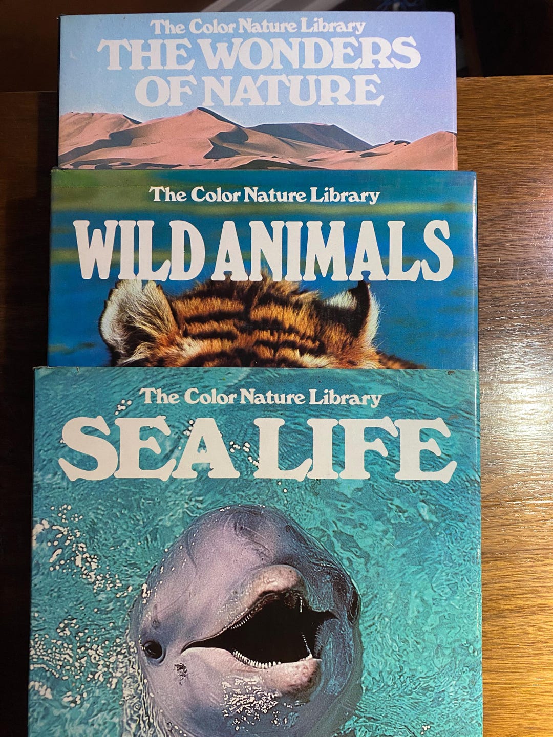 Color Nature Library - 3 Books Sea Life, Nature or Wild Animals ...