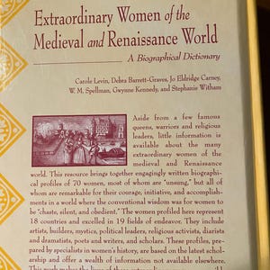 Extraordinary Women of the Medieval Renaissance World A Biographical ...