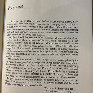 Service Etiquette: Guide for Army, Navy, Marine Corps, Coast Guard, Air ...