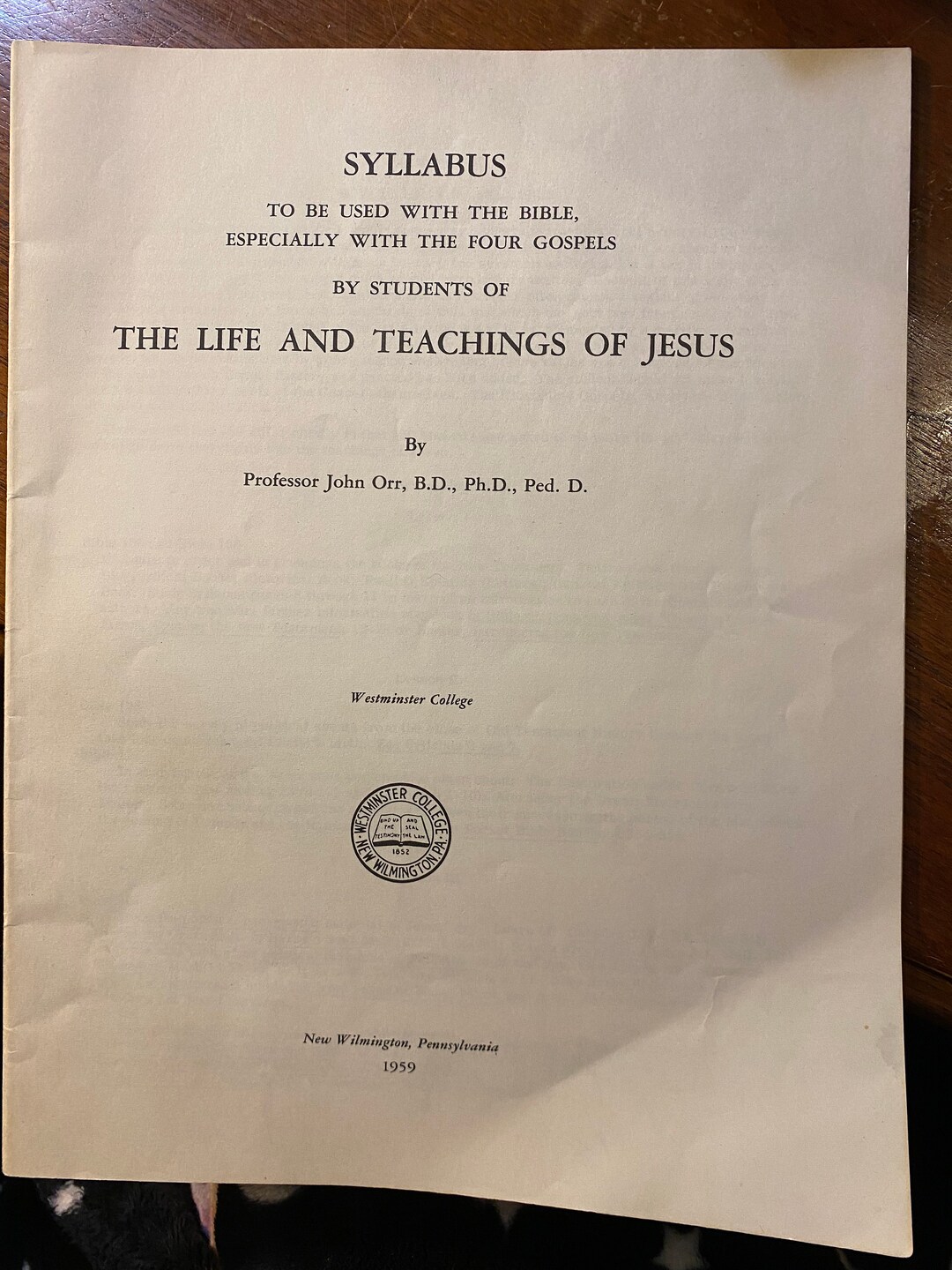 The Life and Teachings of Jesus - Student Syllabus to Be Used With the ...