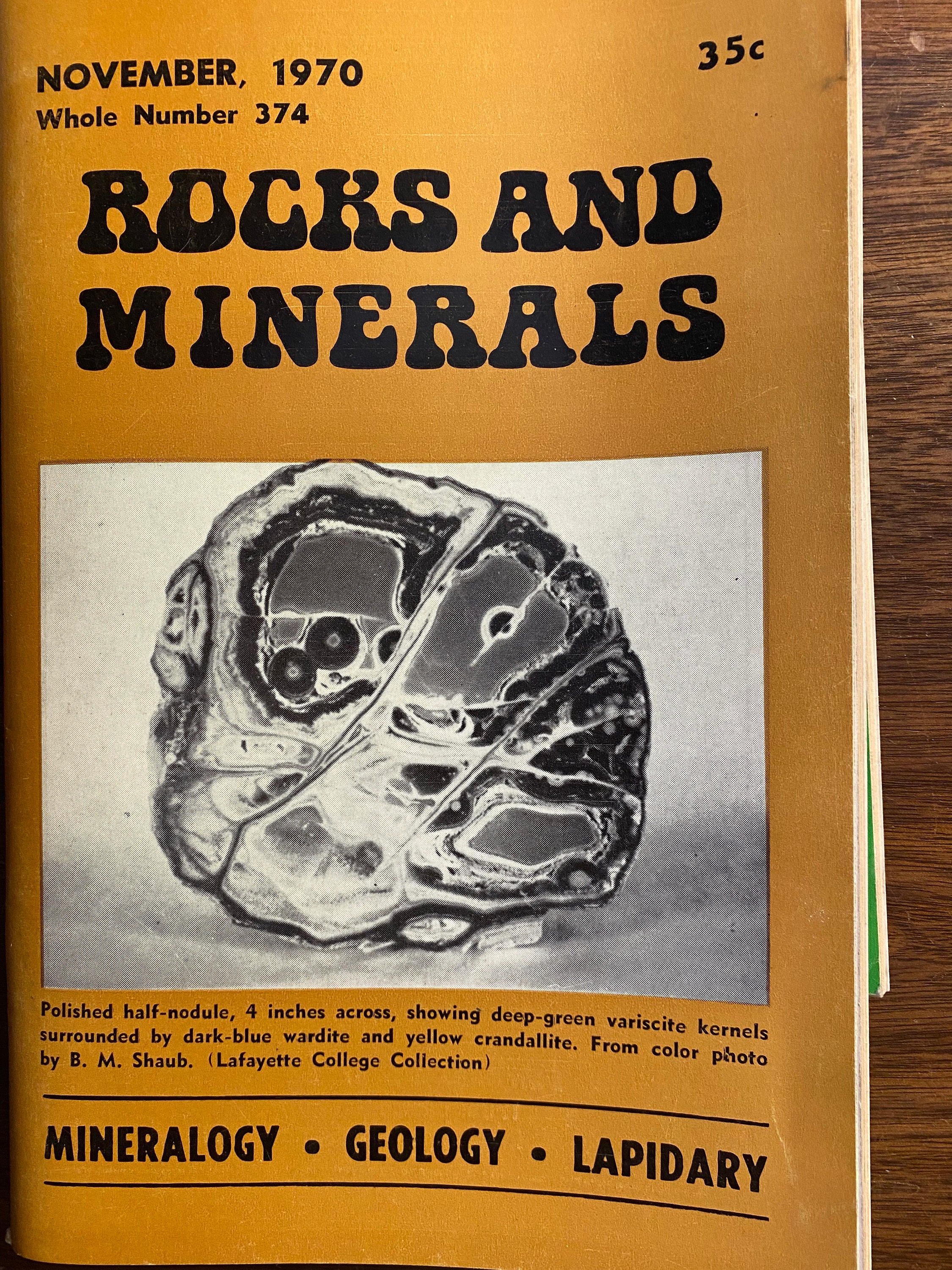 Rocks & Minerals Magazine Choose Edition From 1970 - Mineralogy ...